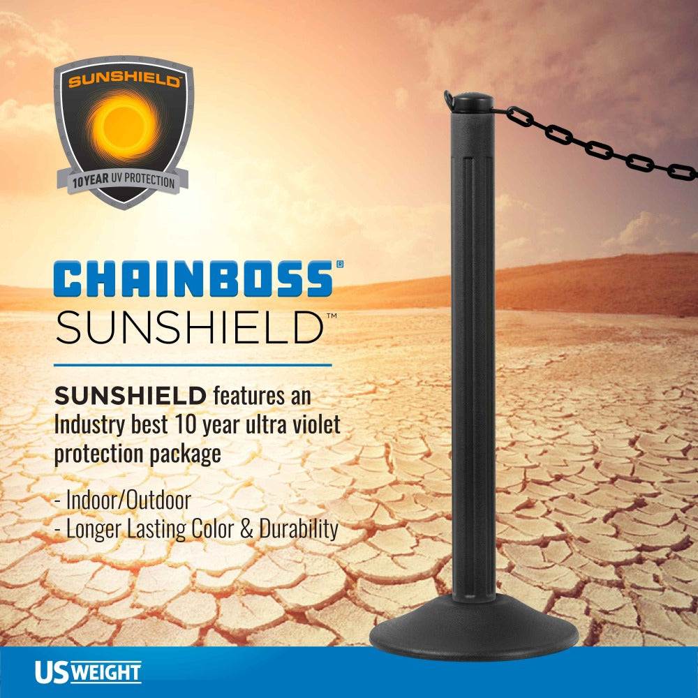 10 FT, 2-Inch Plastic Chain - Includes two S-Hooks | US Weight